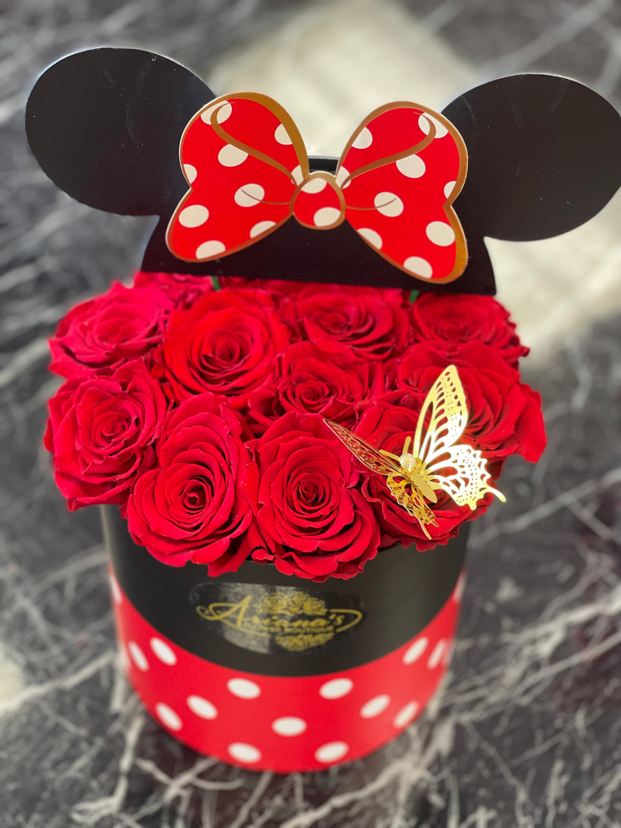 Mini Mouse preserved roses – Ariana's Flower Boutique